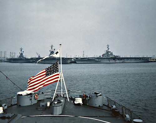 Fantail - in Port with Church Pennant